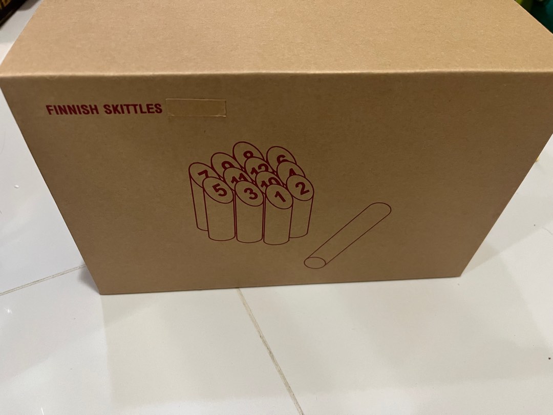 MUJI Finnish Skittles Game Set, Hobbies & Toys, Toys & Games on Carousell