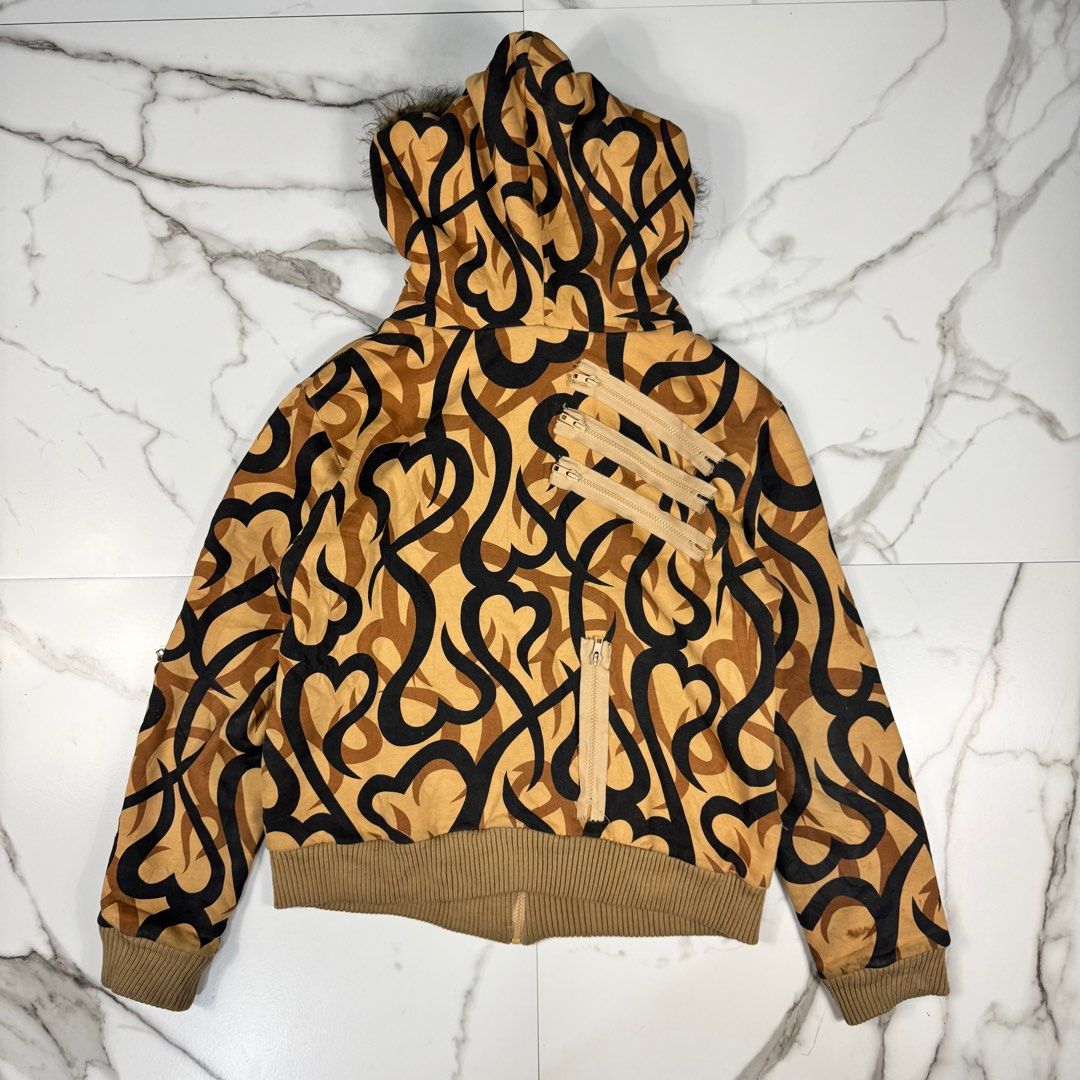 Number Nine - AW04 Give Peace A Chance - Tribal Camo Fur Jacket, Men's ...