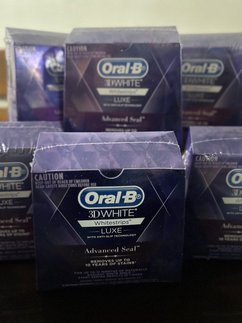 Oral-B 3D White Luxe Advance Seal Whitestrips, Enamel Safe 14 Teeth ...