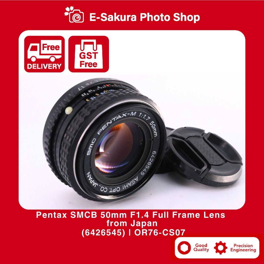 Pentax SMCB 50mm F1.4 Full Frame Lens from Japan (6426545)OR76-CS07, Photography, Lens & Kits on ...