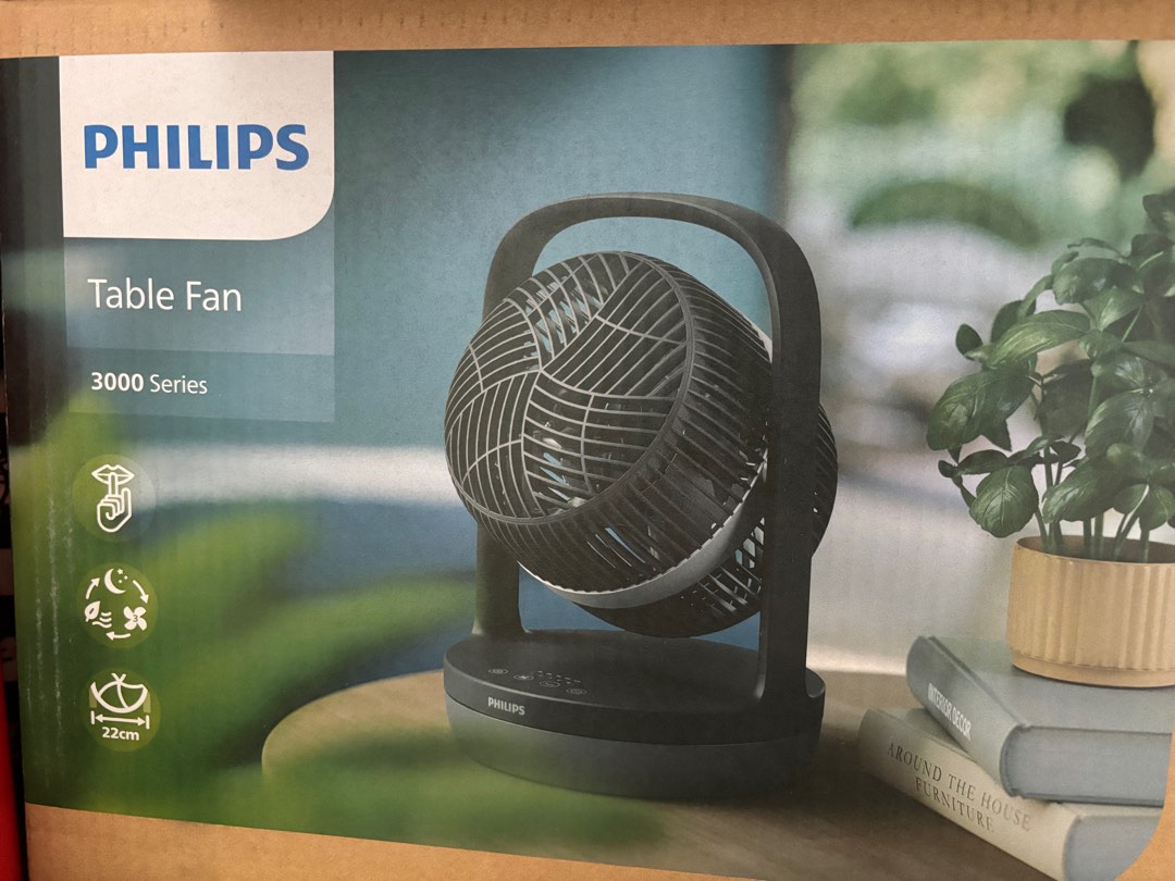 Philips Table Fan 3000 Series, Furniture & Home Living, Lighting & Fans ...