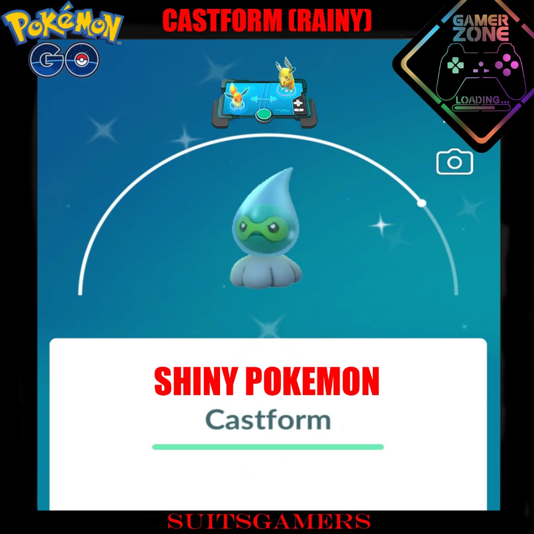 Pokemon GO - Shiny Castform (Rainy) [SHINY POKEMON !!], Video Gaming ...