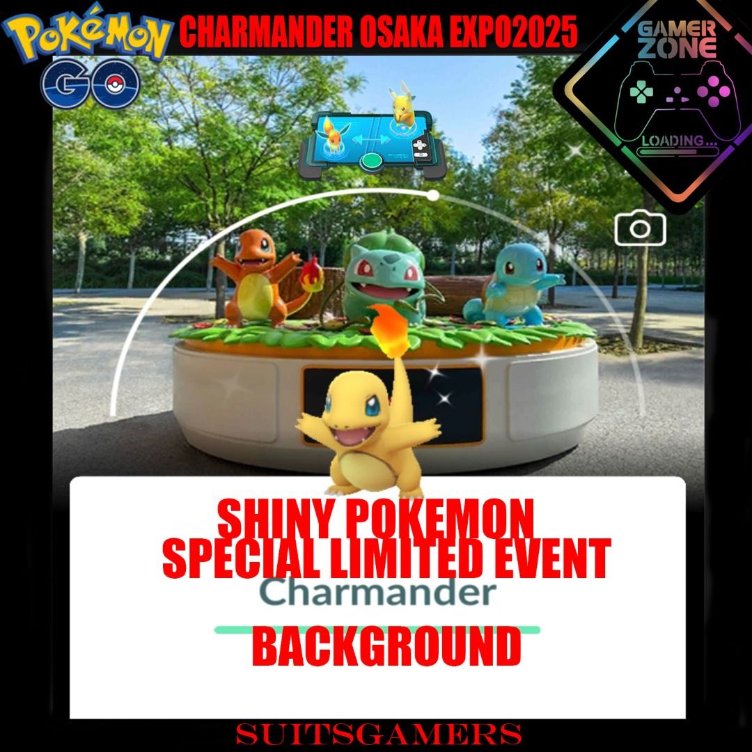 Pokemon GO - Shiny Charmander with Osaka Expo2025 Background [SHINY ...