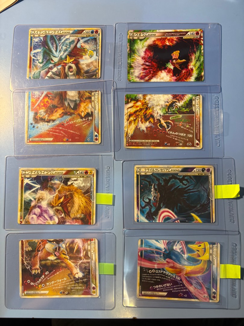 Pokemon LEGEND Cards 4 sets Darkrai Cresselia Ho-Oh Entei Suicine ...