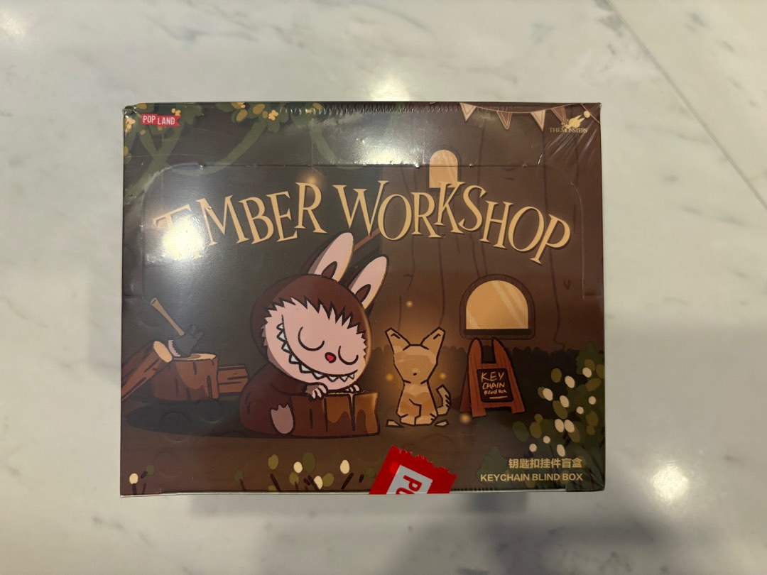 POP MART LABUBU TIMBER WORKSHOP Keychain Blind Box, Hobbies & Toys ...