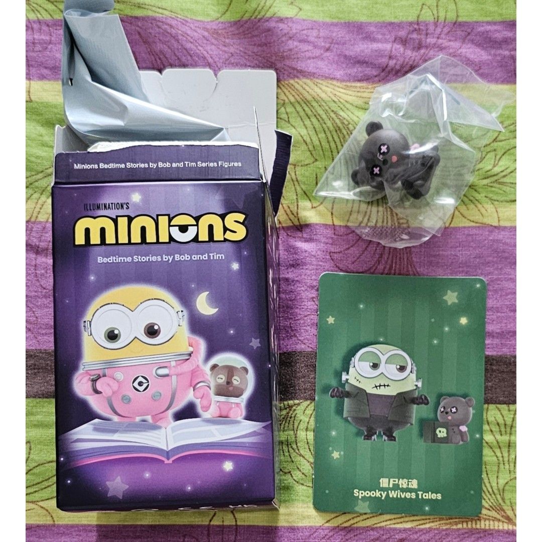 [Sealed BNIF] Pop Mart Minions Bedtime Stories by Bob and Tim Spooky ...