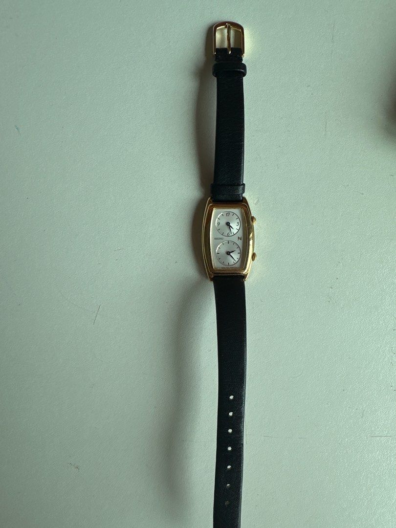 Seiko Dual Time Watch - Gold Case, Luxury, Watches on Carousell