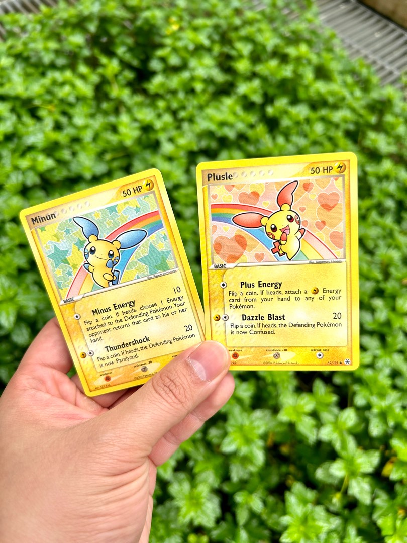 [Set] Plusle Minun HIdden Legends TCG Pokemon Cards Vintage, Hobbies ...