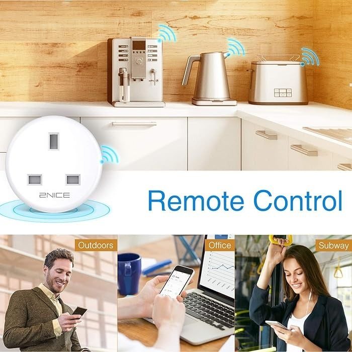 Smart Plug, 2NICE Alexa WiFi Smart Plug Compatible with Alexa, Google ...