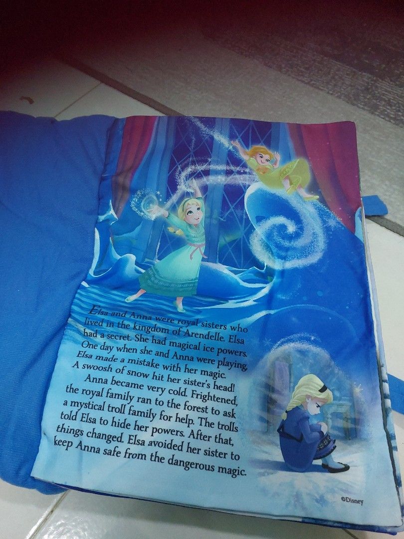 Soft book frozen disnep, Babies & Kids, Babies & Kids Fashion on Carousell