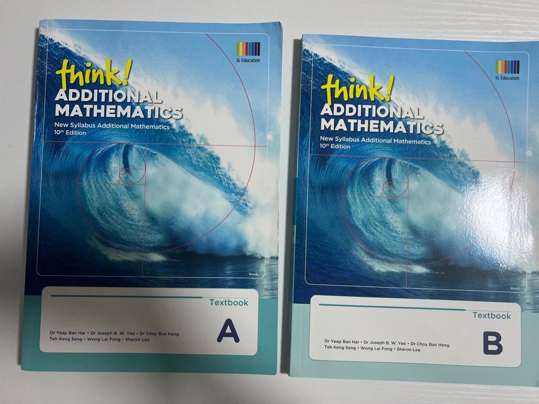 Think! Additional Mathematics Textbook A & B, Hobbies & Toys, Books ...