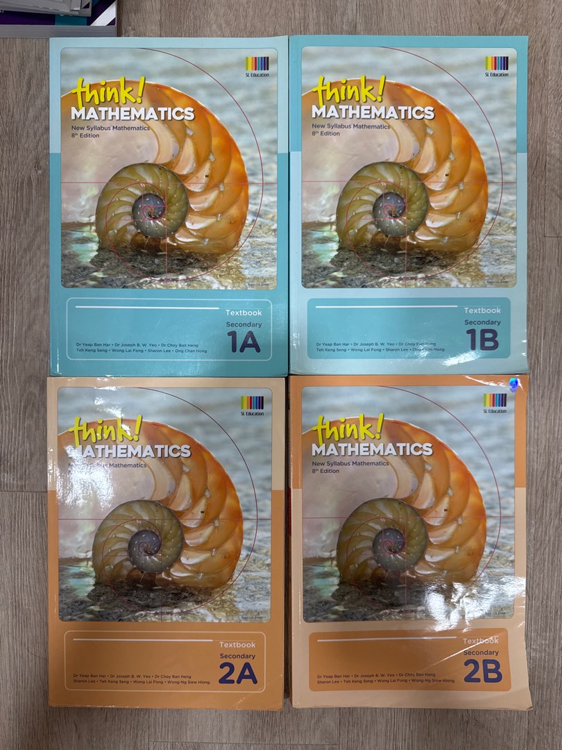 Think! Mathematics Textbook - Secondary 1A, 1B, 2A, 2B, Hobbies & Toys ...