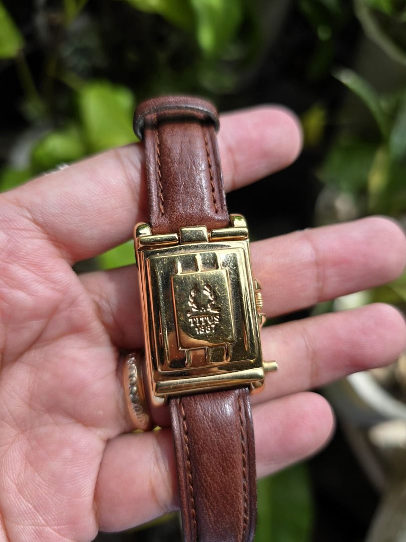 Titus 1857 Rectangular Watch, Women's Fashion, Watches & Accessories ...