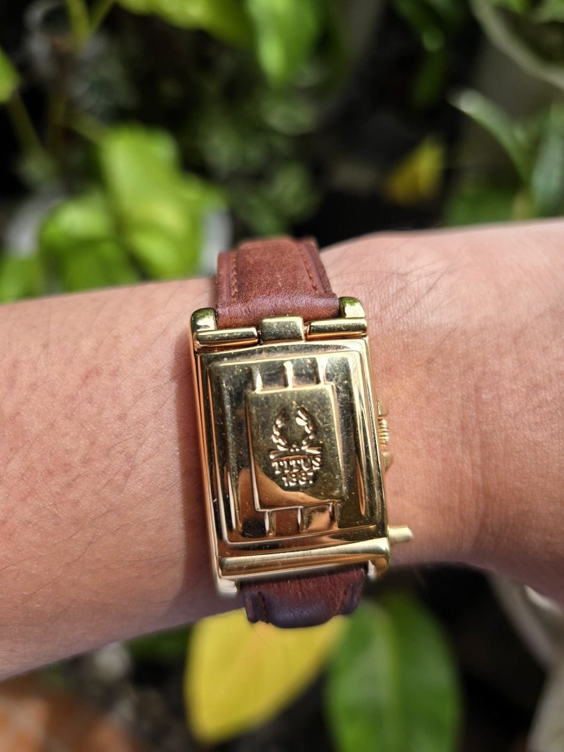 Titus 1857 Rectangular Watch, Women's Fashion, Watches & Accessories ...