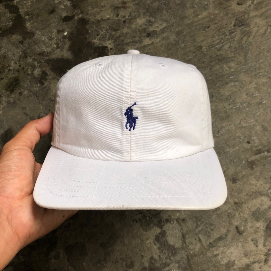 Topi Bekas Second Polo RL White, Fesyen Pria, Aksesoris, Topi di Carousell