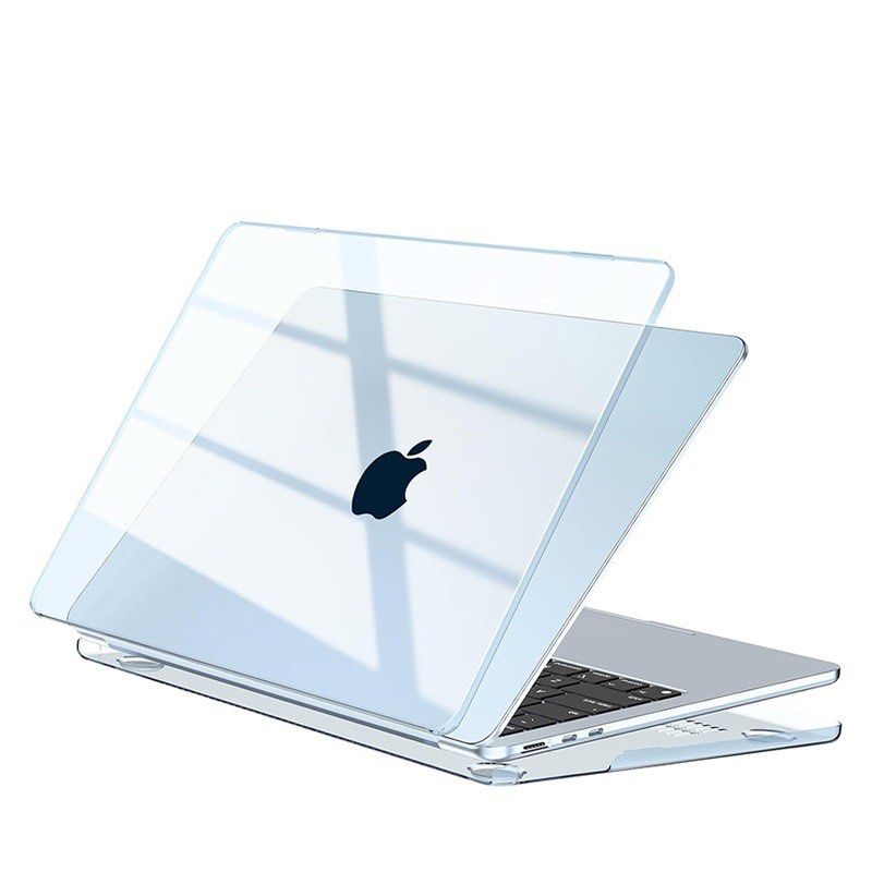 Ultra slim clear Sky Blue case MacBook Air 13.6 M2 M3 M4 A2681/A3113 ...