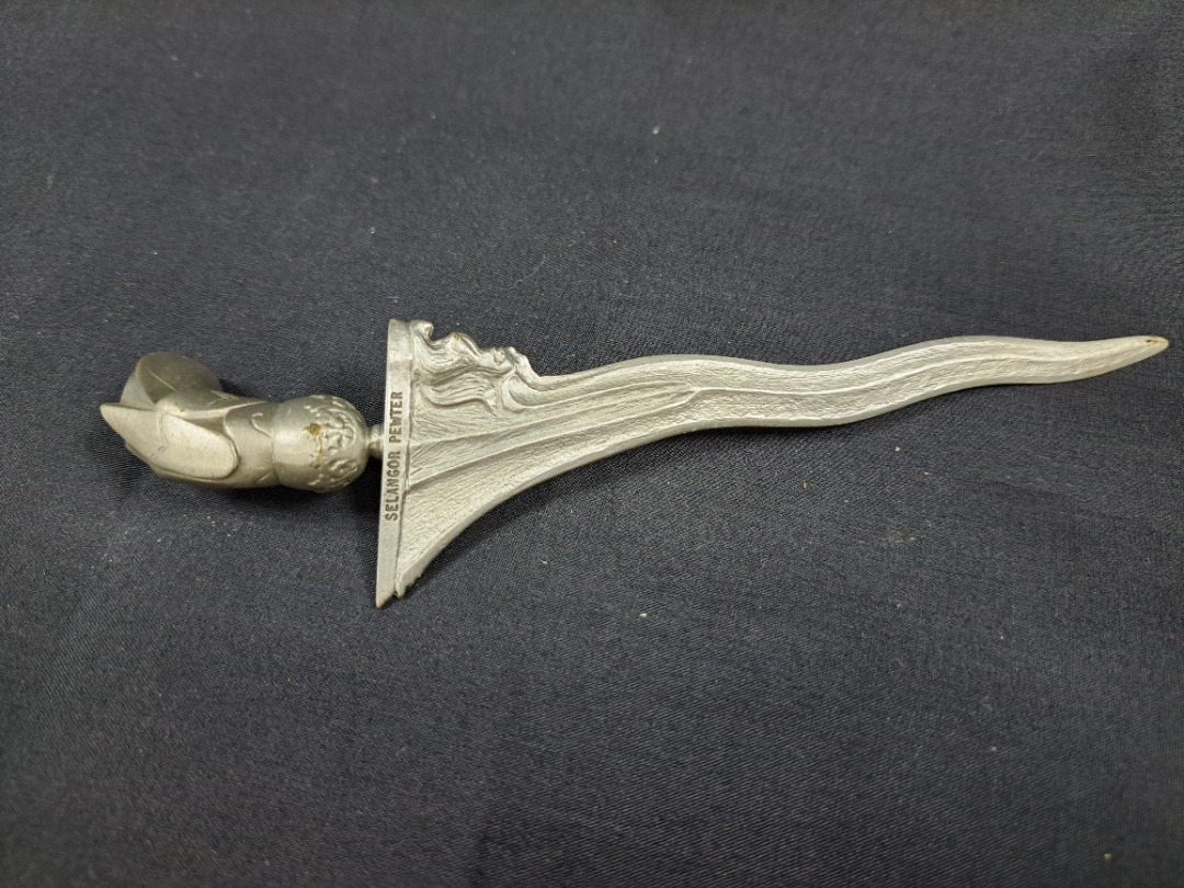 Vintage Display Keris by Selangor Pewter (now Royal Selangor) 165mmL ...