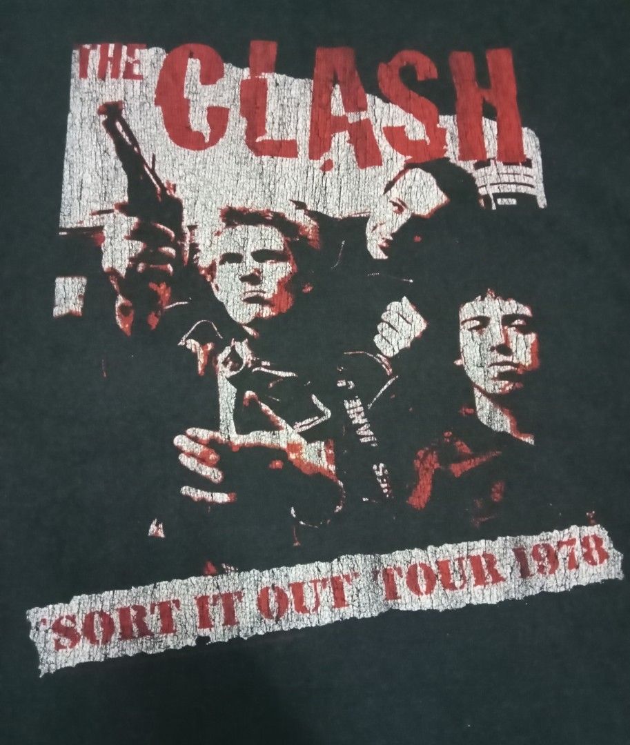 (Large) Vintage Y2K The Clash Sort It Out Tour 1978 T-shirt Punk ...