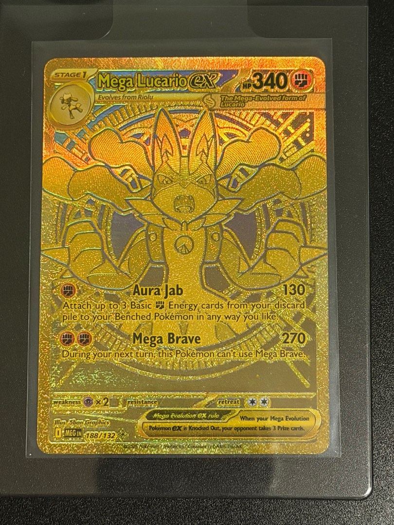 WTT / WTS PTCG TCG Pokemon Mega Lucario Ex Gold MUR 188/132 Mega ...