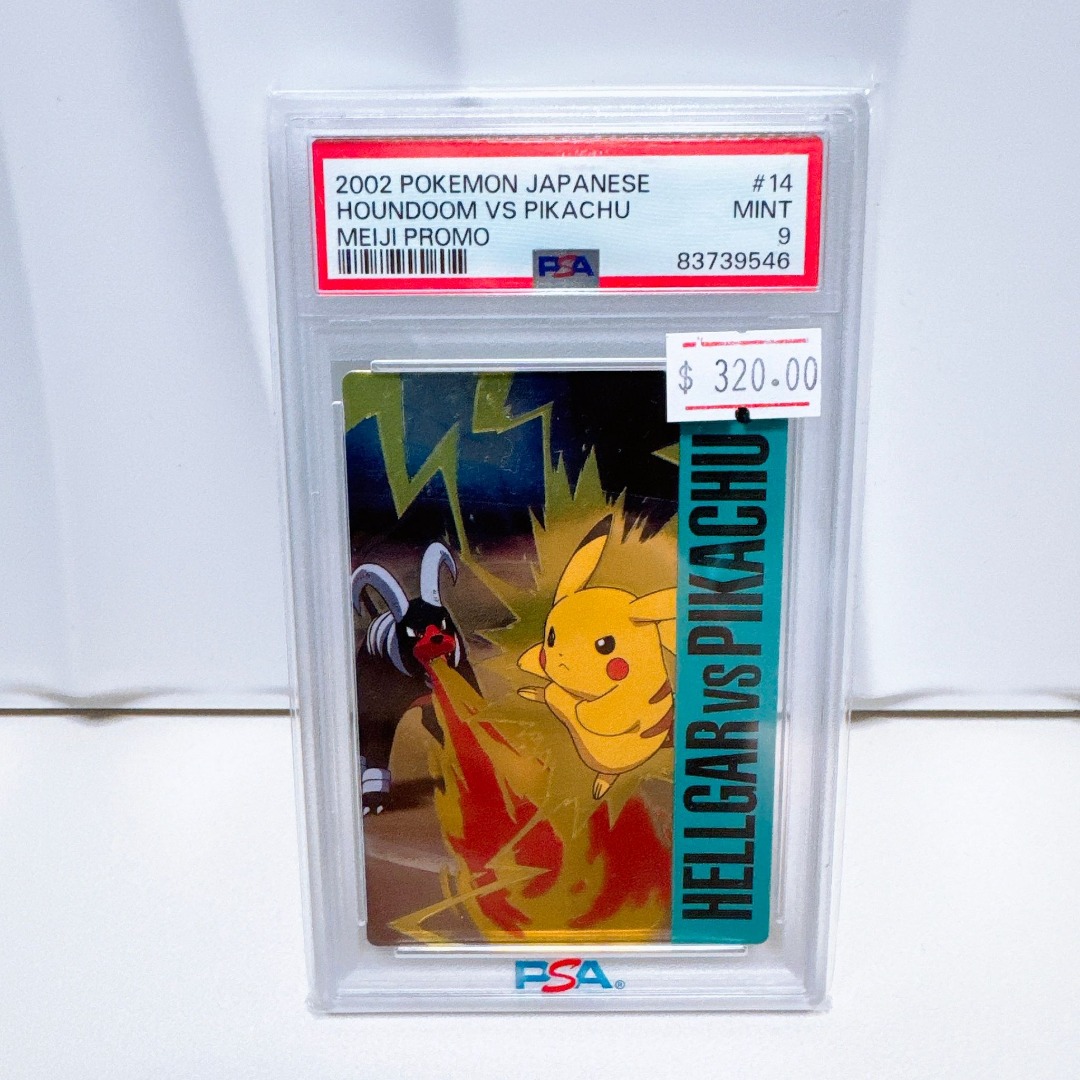 2002 Japanese Houndoom vs Pikachu #14 Meiji Promo PSA 9, Hobbies & Toys ...