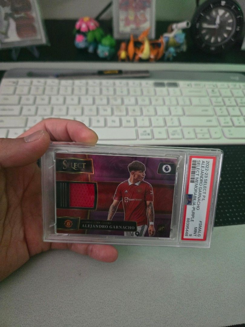 2022-23 Select Alejandro Garnacho Rookie /49 Memorabilia Purple PSA 9 ...