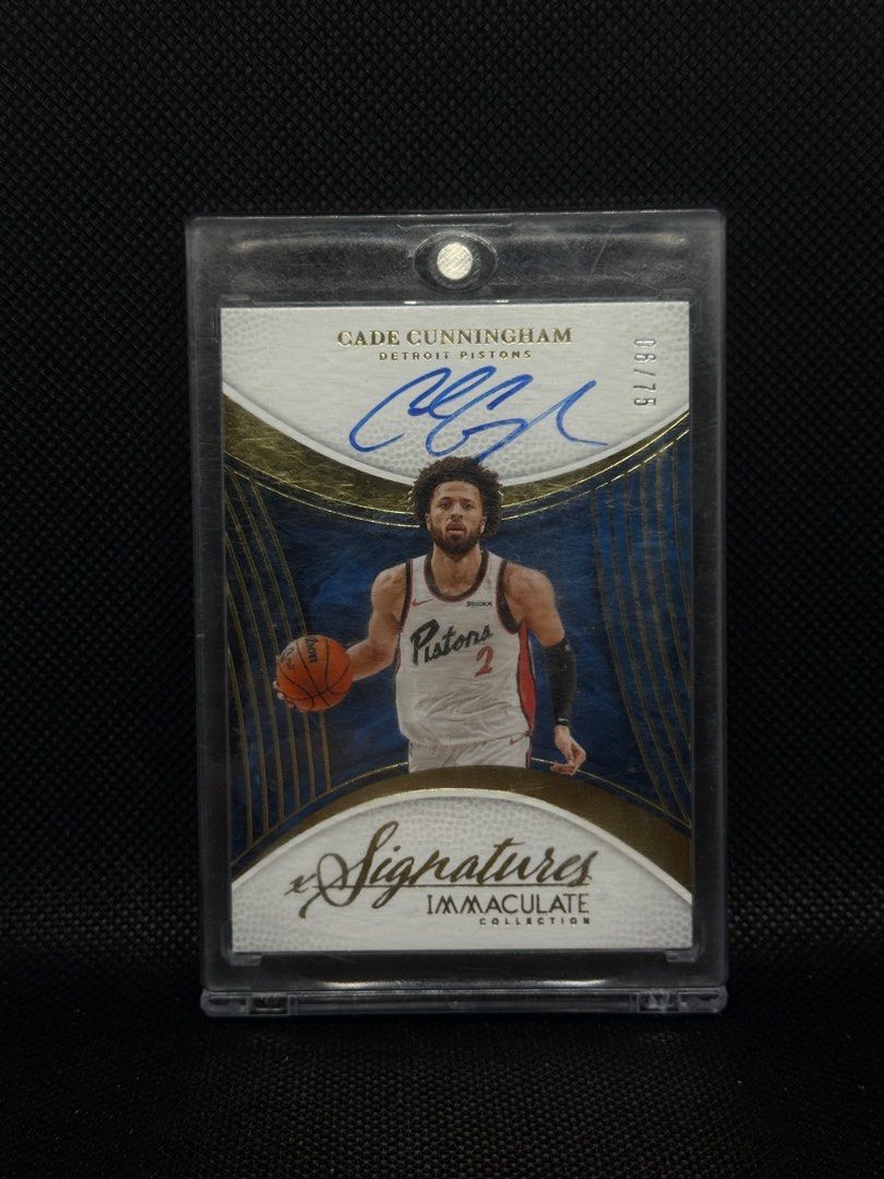 2024 Cade Cunningham Immaculate Signatures /75 nba card, Hobbies & Toys ...