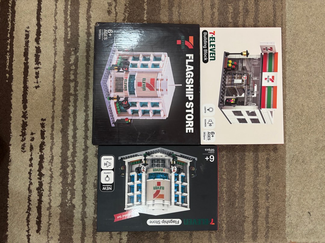 7-Eleven Building Block Collection Set 7e 7eleven, Hobbies & Toys ...