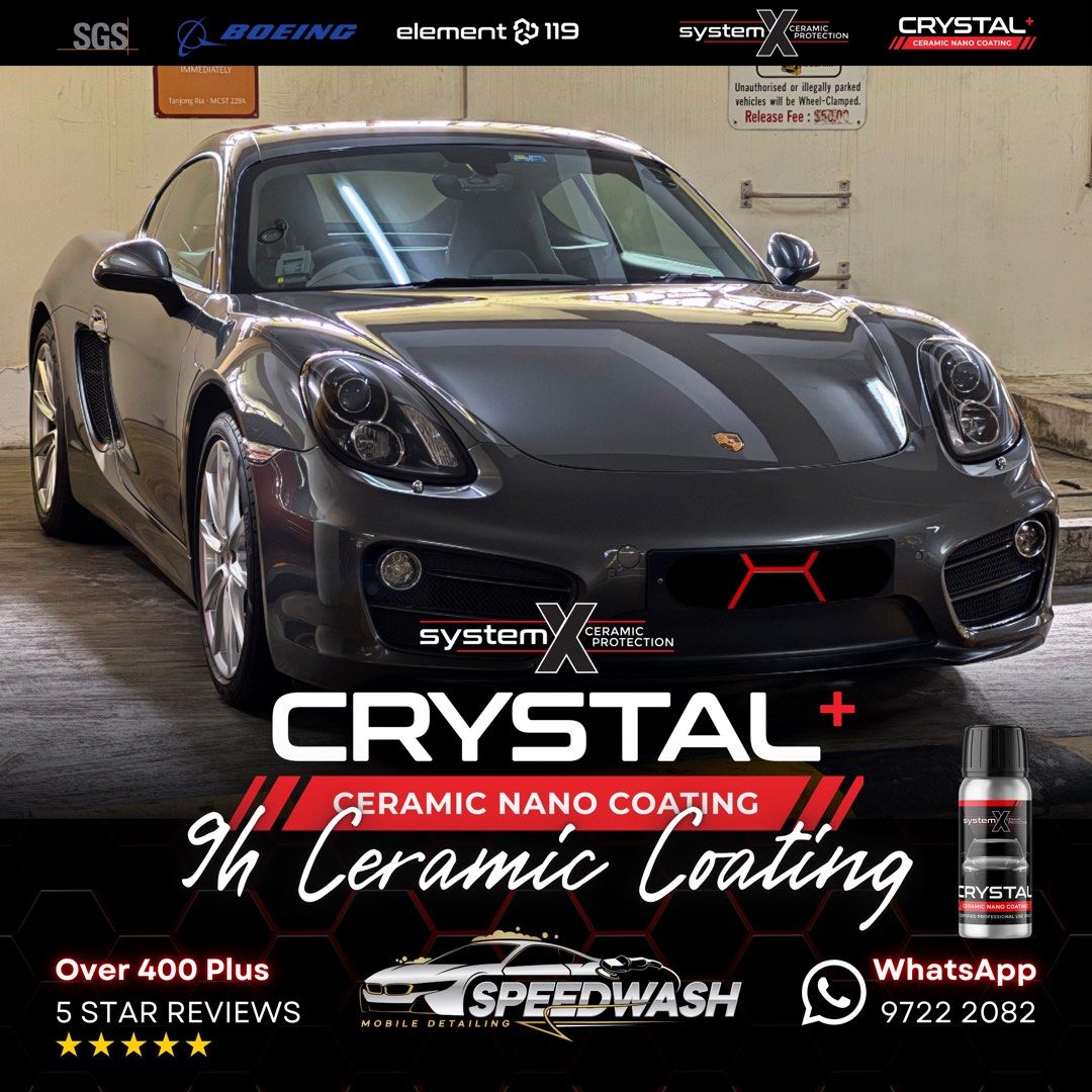 9H Ceramic Coating System X Crystal+ / Pro+ / Max G+ | Car Wash / Car ...