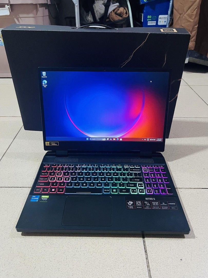 ACER NITRO 5 AN515-58 12th Gen i5 16GB RAM Intel UHD Graphics RTX 3050 ...