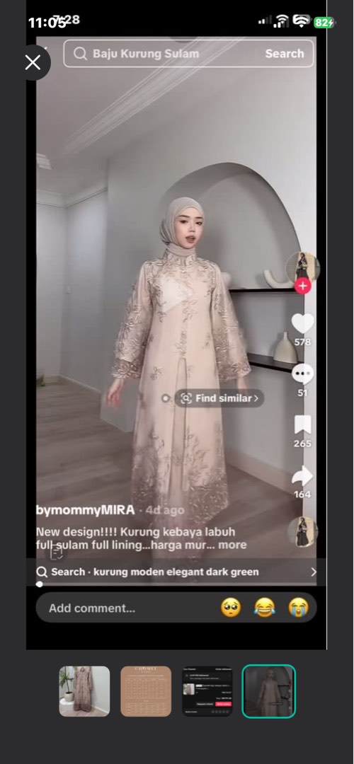 Ceo Chomel Kurung Kebaya Labuh, Women's Fashion, Muslimah Fashion, Baju ...