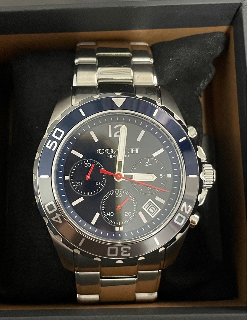 Coach New York Men's Chronograph Watch, Men's Fashion, Watches ...