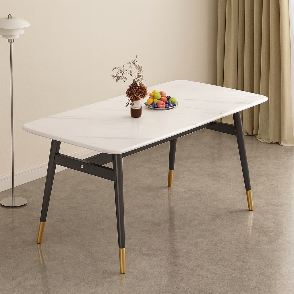 Contemporary Dining Room Table | Marble Pattern Dining Table | Modern ...