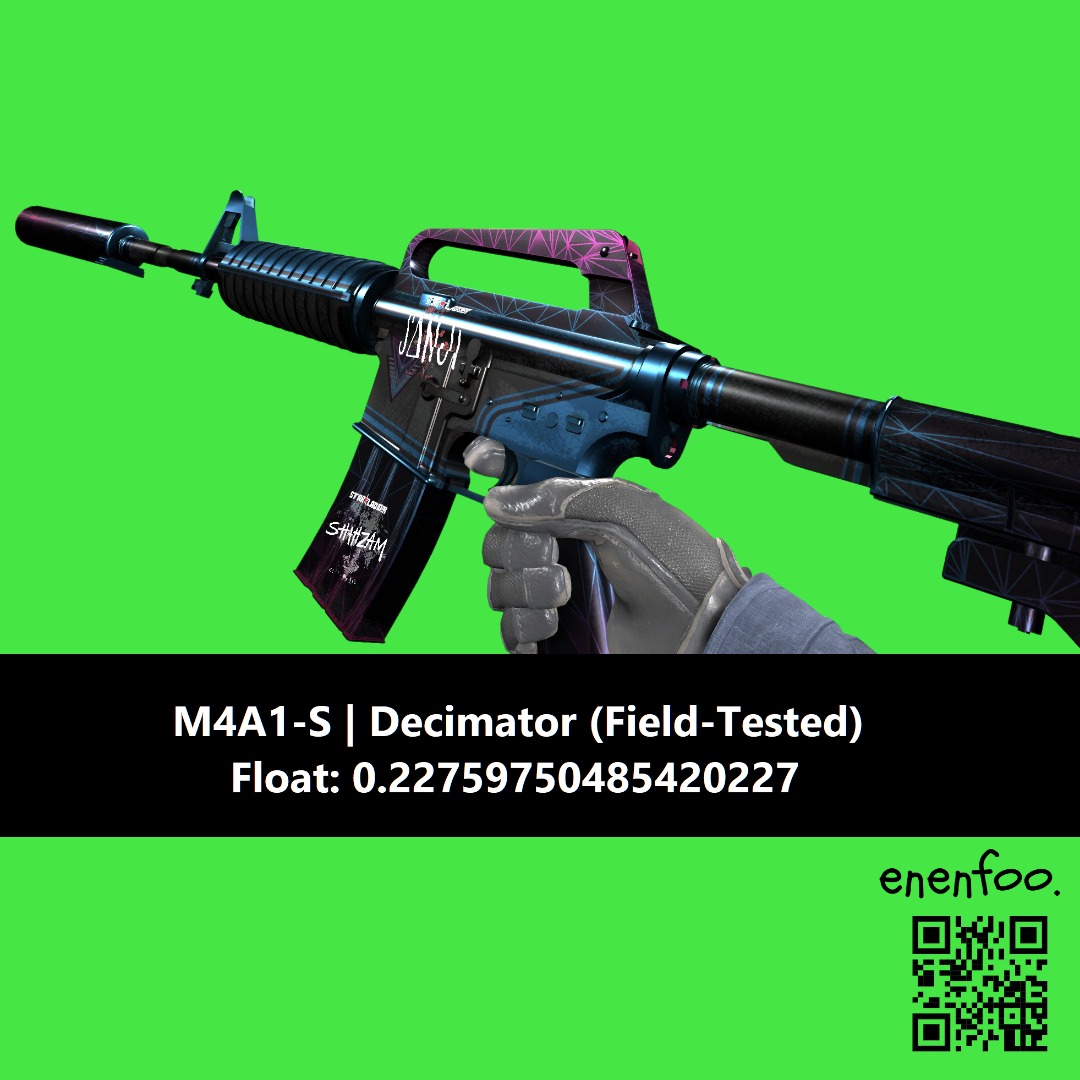 CS2 M4A1-S DECIMATOR FT FIELD TESTED SKINS KNIFE ITEMS CSGO COUNTER ...