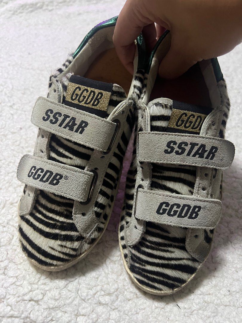 GOLDEN GOOSE DB ZEBRA PRINT VELCRO STRAP FOR KIDS & LITTLE MARC JACOBS ...