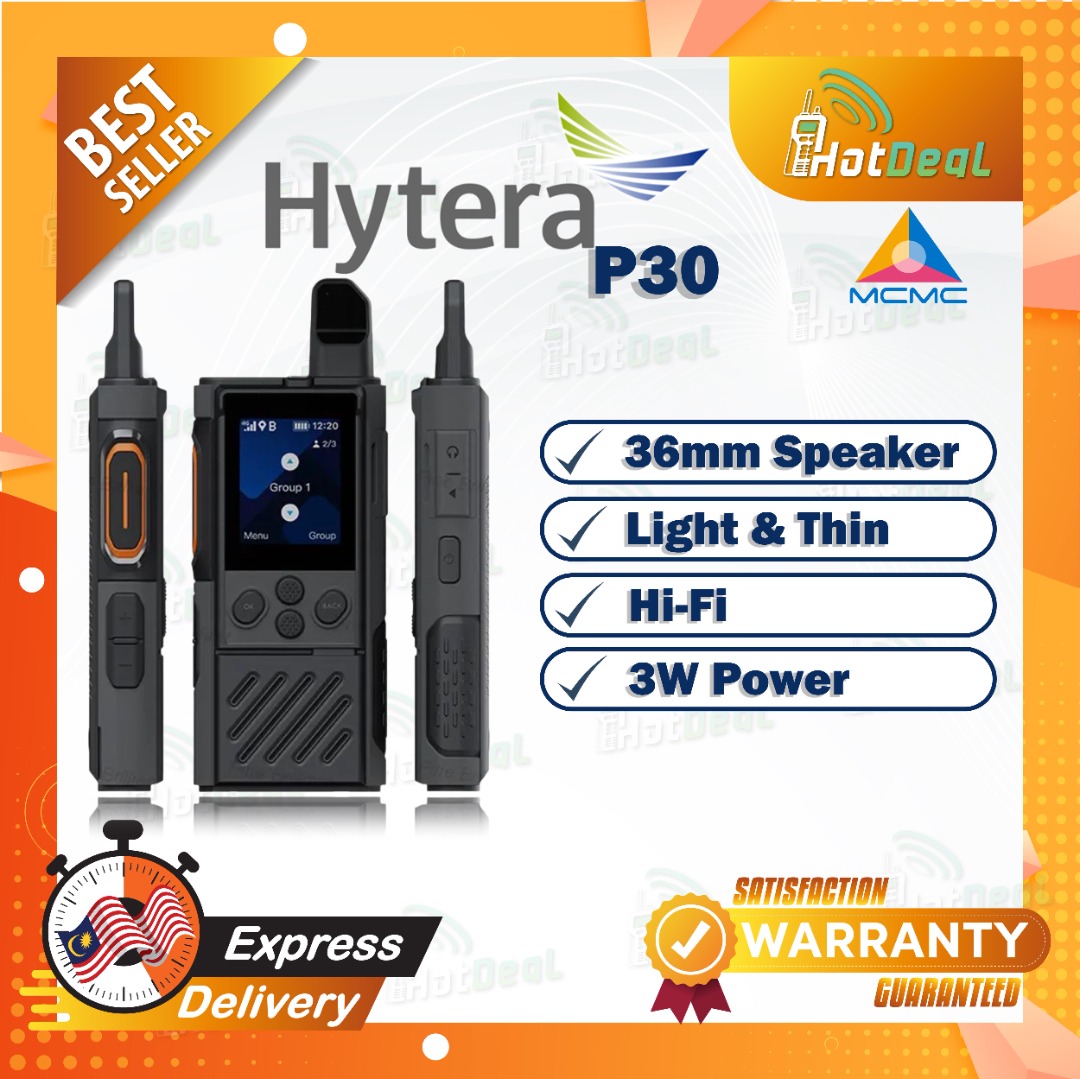 Hytera HYT P30 PoC Radio (MCMC Approved), Mobile Phones & Gadgets ...
