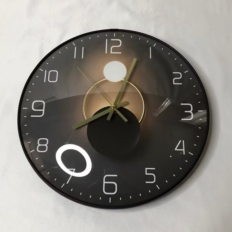 Jam Dinding Quartz 3D Abstract Art Style Silent Movement 30cm ...