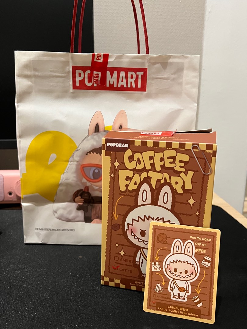 Labubu Coffee Factory Popmart, Hobbies & Toys, Toys & Games on Carousell