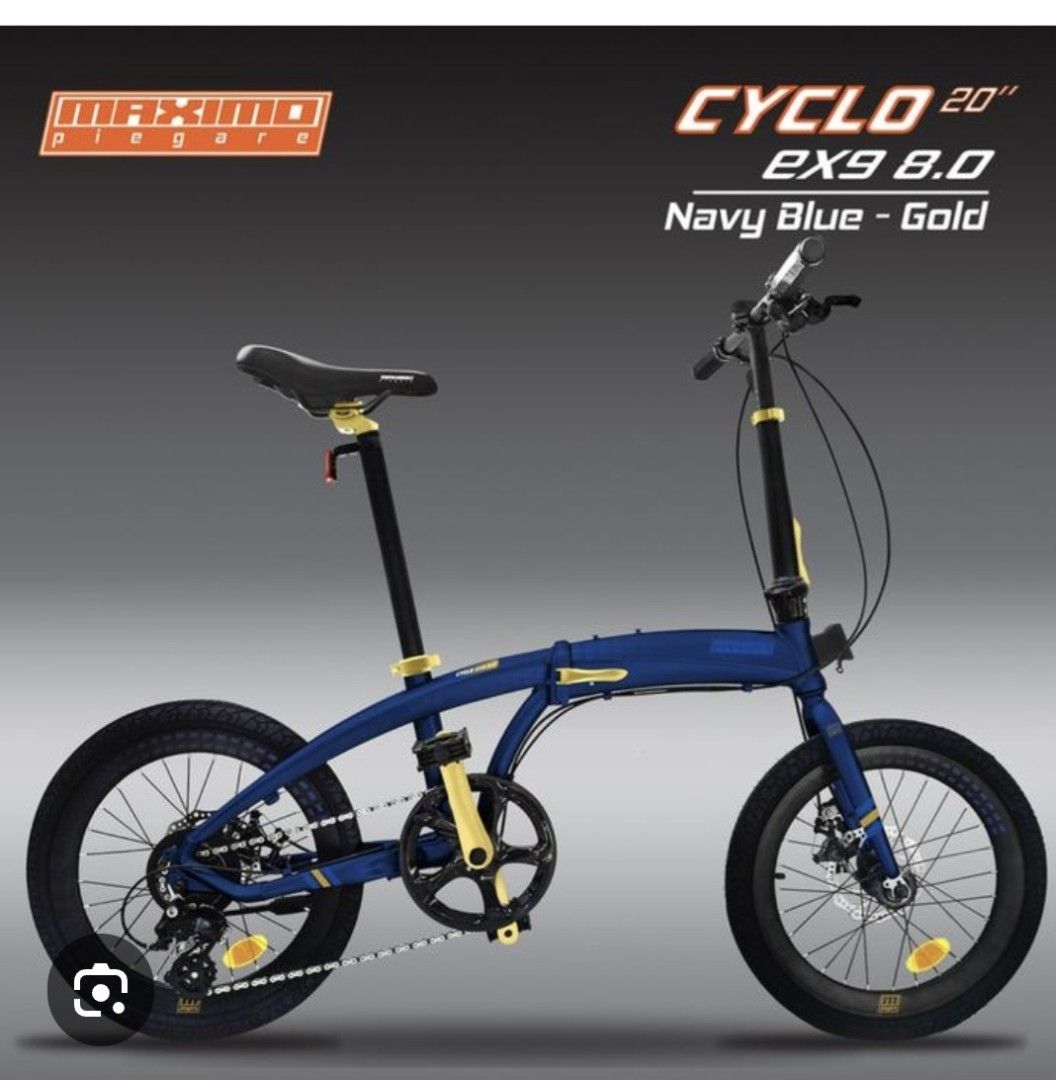 Maximo Piegare Cyclo 20" EX9 8.0 Folding Bike, Sports Equipment ...
