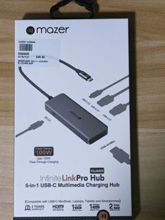 Mazer Infinite LinkPro Hub60 5-in-1 USB-C, Computers & Tech, Parts ...