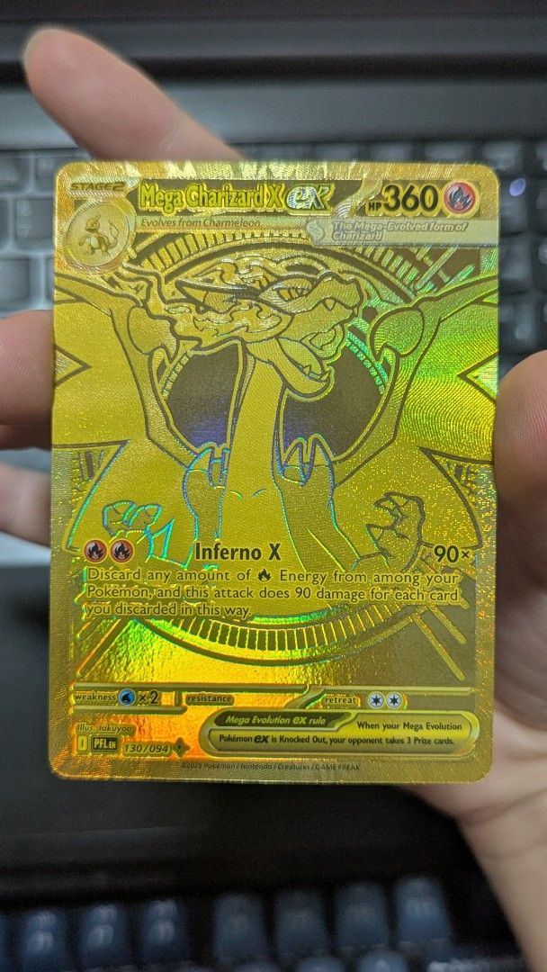 Mega Charizard EX Gold Card MUR, Hobbies & Toys, Toys & Games on Carousell
