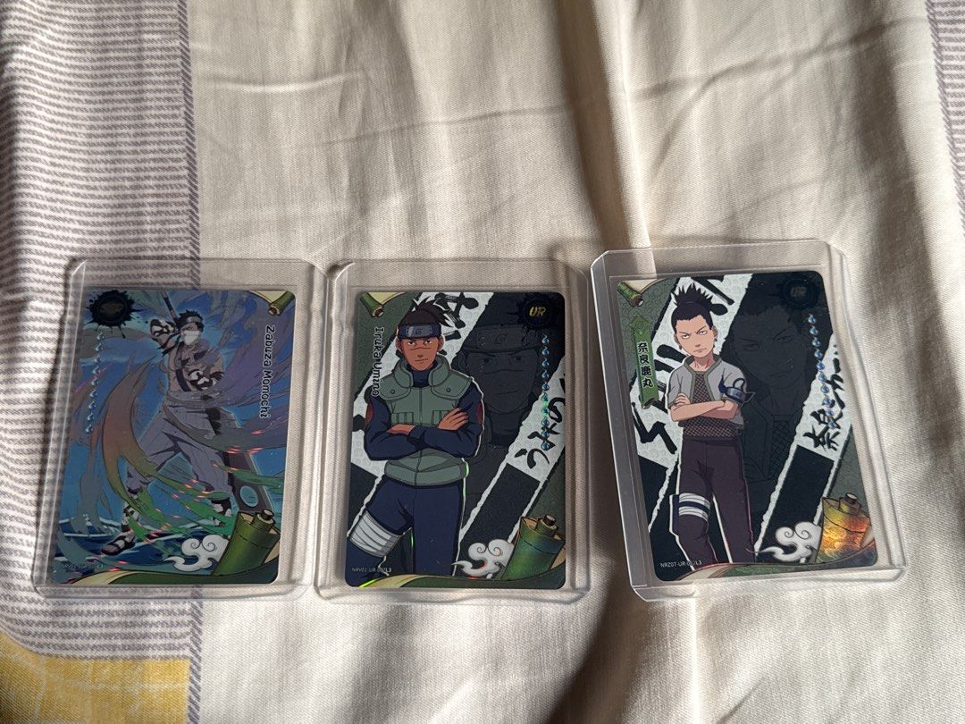 Naruto Trading Cards - Set of 3, Hobbies & Toys, Toys & Games on Carousell