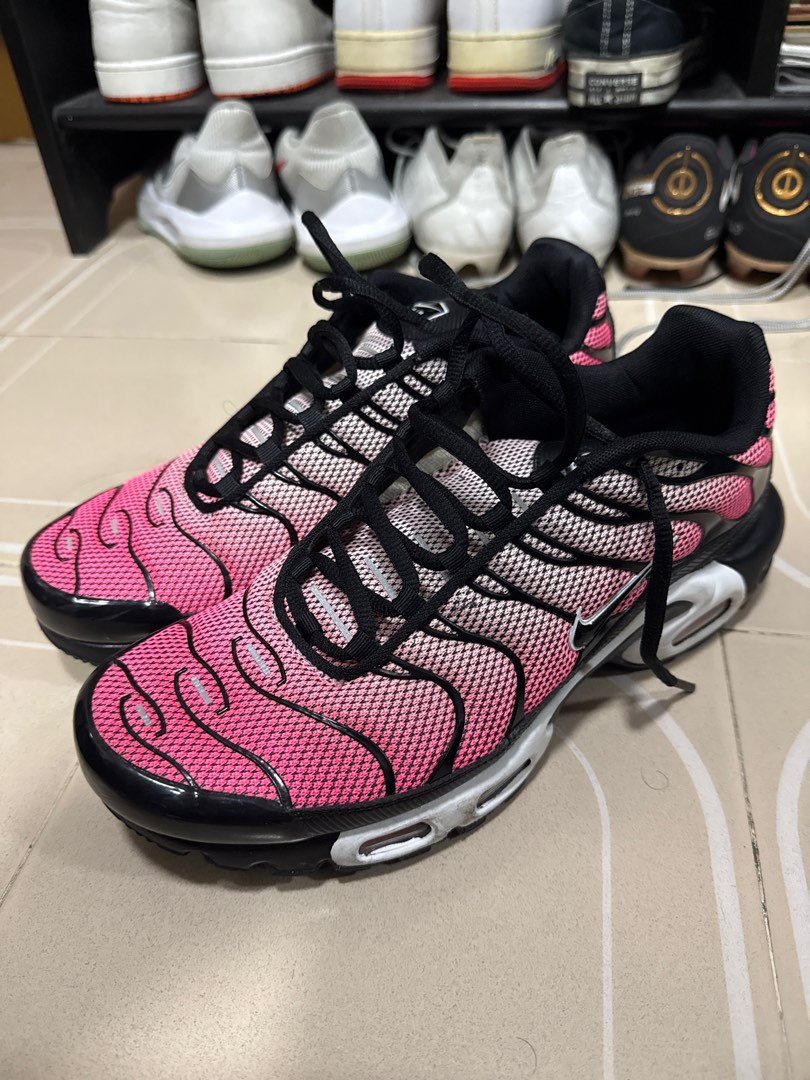 Nike Air Max Plus TN Pink Black Sneakers, Men's Fashion, Footwear ...
