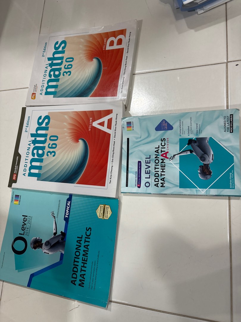 O Level Additional Mathematics Textbook Set, Hobbies & Toys, Books ...