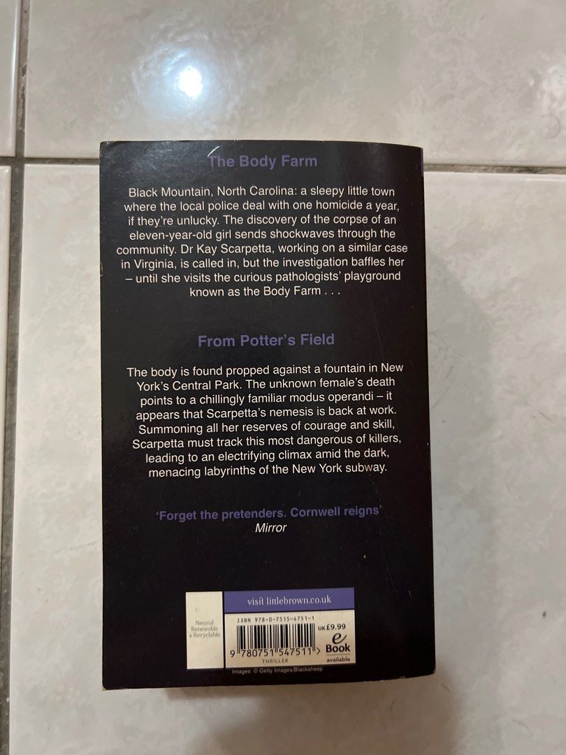 Patricia Cornwell Omnibus: The Body Farm & From Potter's Field, Hobbies ...