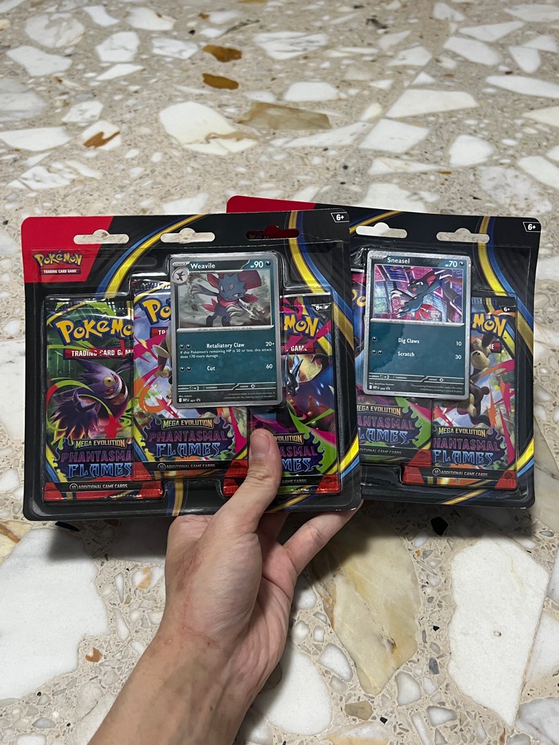 Phantasmal Flames 3 Packs Blisters Pokemon TCG Mega Evolution, Hobbies & Toys, Toys & Games on ...