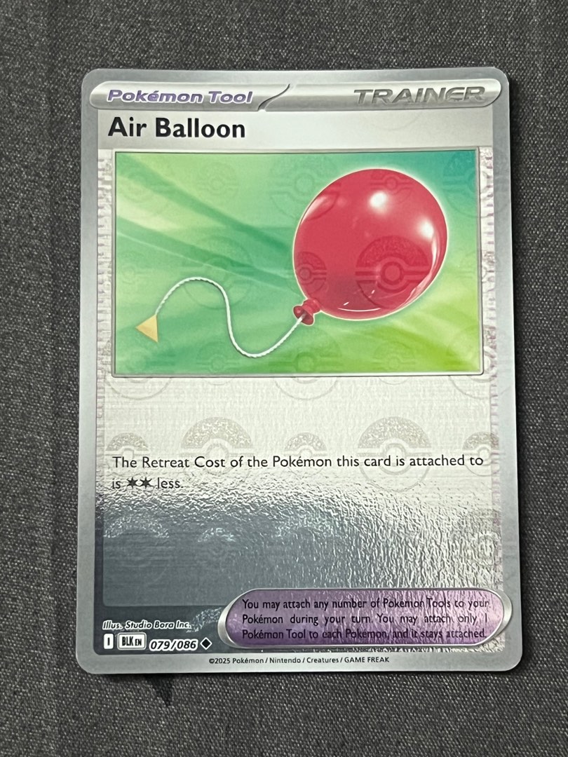 Pokemon TCG Air Balloon pokeball Trainer Card, Hobbies & Toys, Toys ...