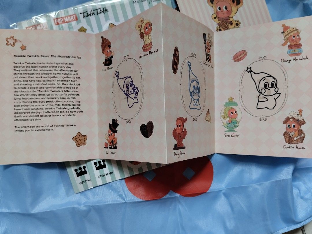Pop Mart Twinkle Twinkle Stickers and stamp passport Set, Hobbies ...