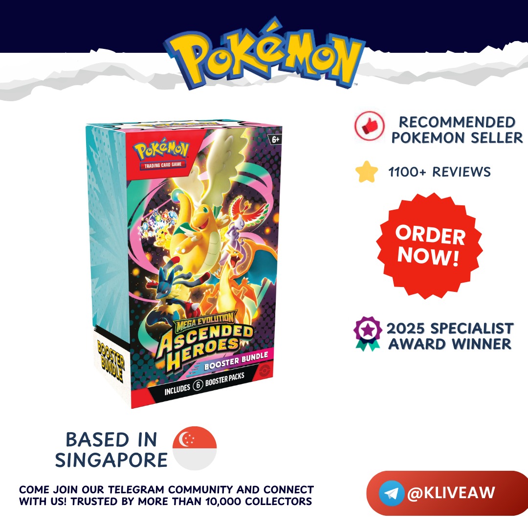 ️PRE-ORDER ️Ascended Heroes Booster bundle ️Pokemon TCG English Japan ...