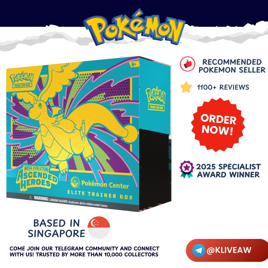 ️PRE-ORDER ️POKEMON CENTER Ascended Heroes ETB Elite trainer box PC PKC ...