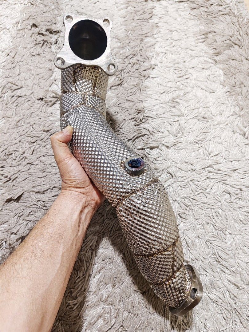 Secretflow Custom 3" Downpipe for EA111 Single-Charge, Car Accessories, Accessories on Carousell